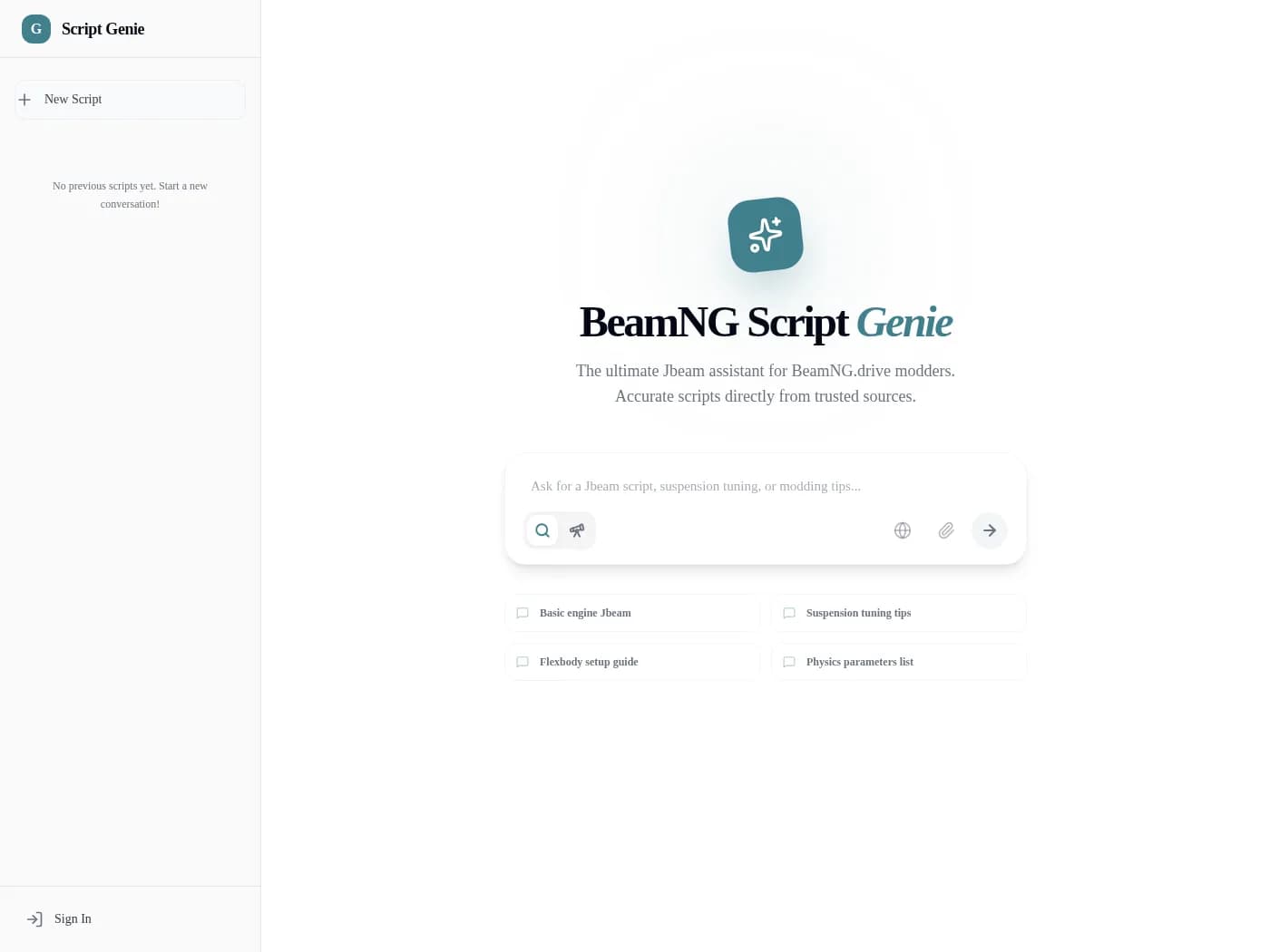 BeamNG Script Genie