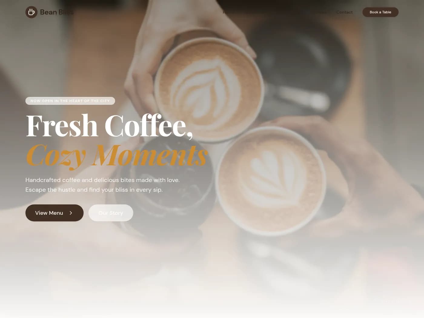 Bean Bliss Café Site