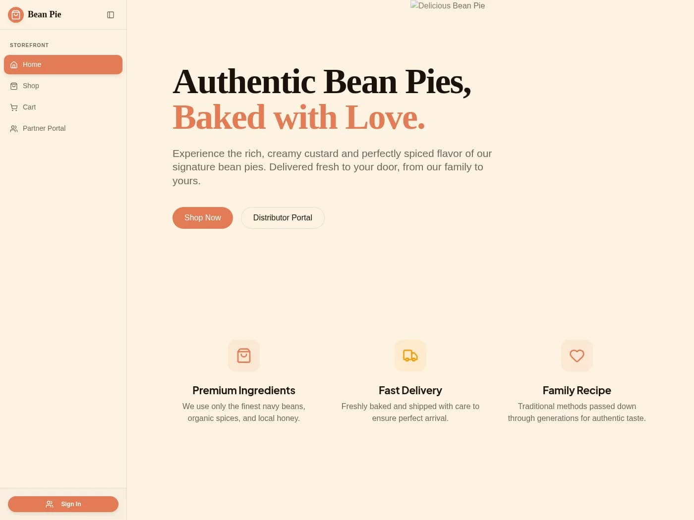 Bean Pie Marketplace