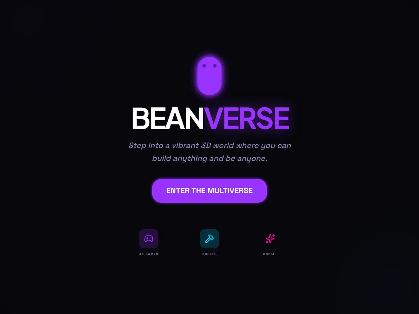 Beanverse 3D Game Hub