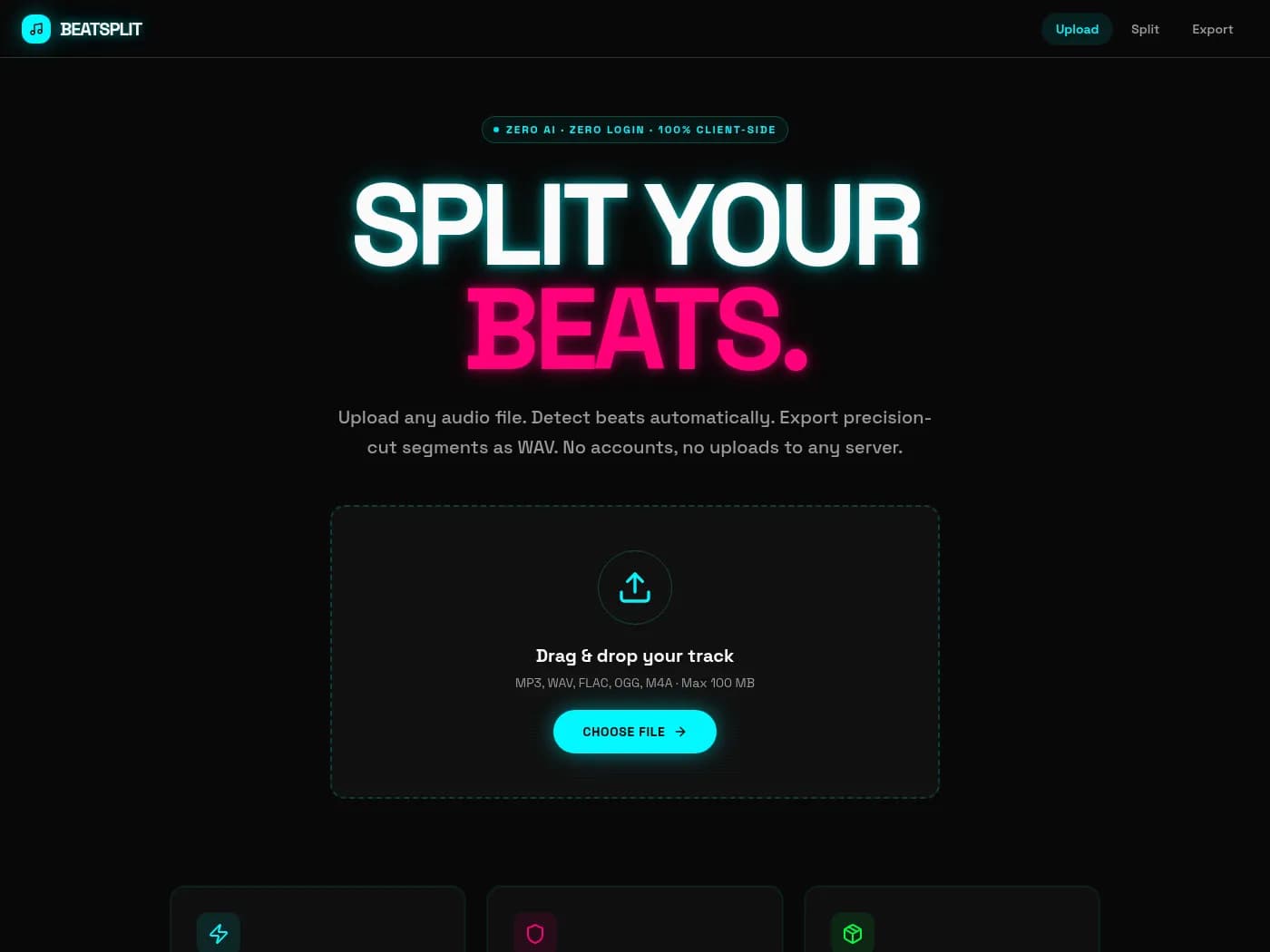 BeatSplit Web App