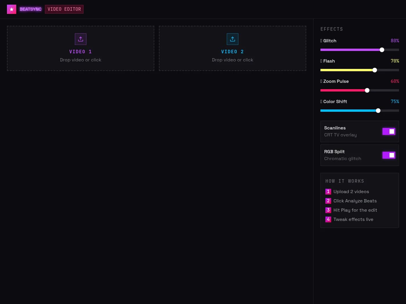 BeatSync Video Editor