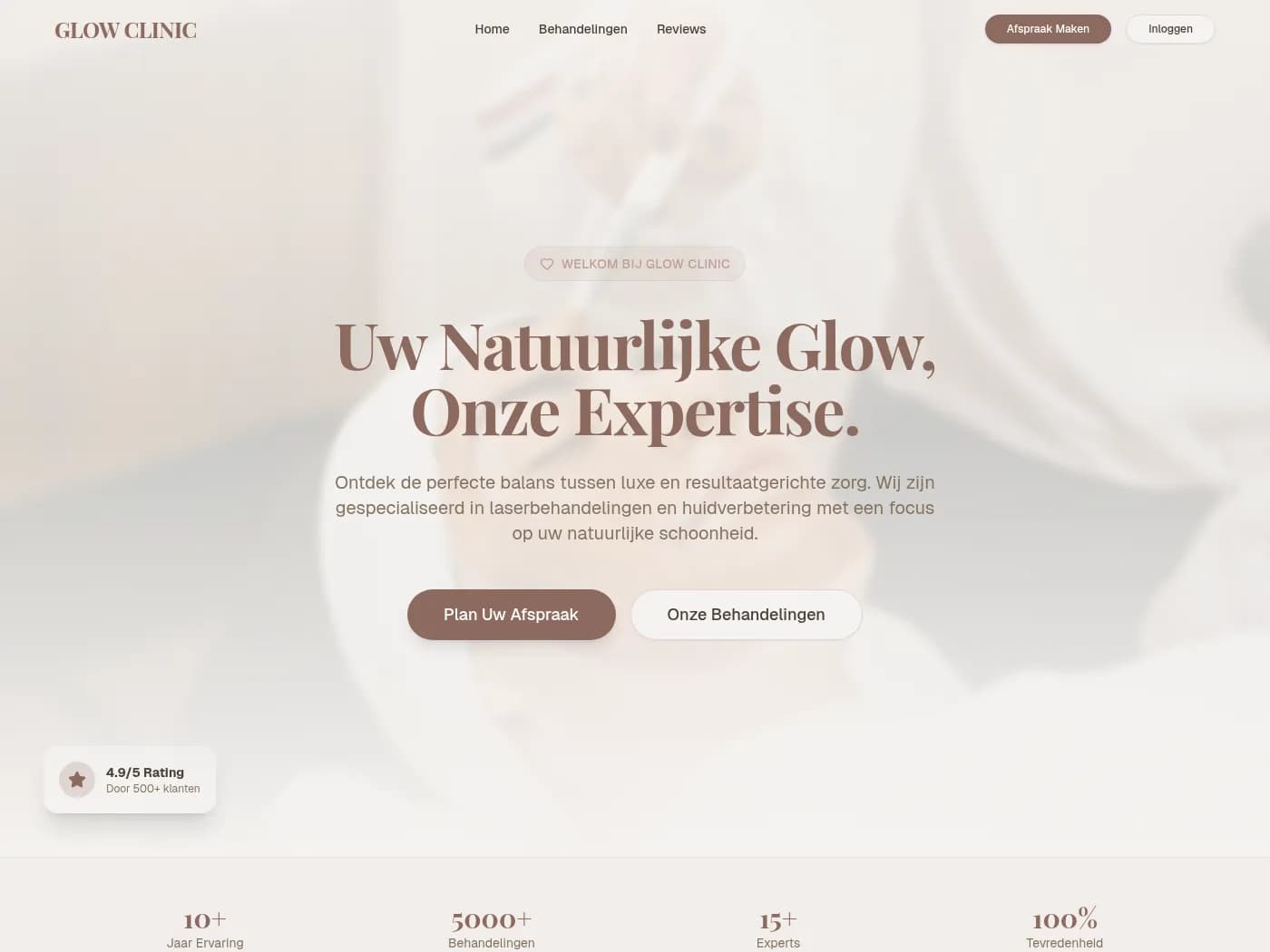 Glow Clinic Website