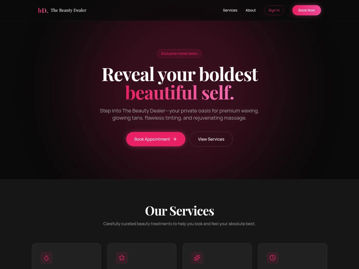The Beauty Dealer Booking