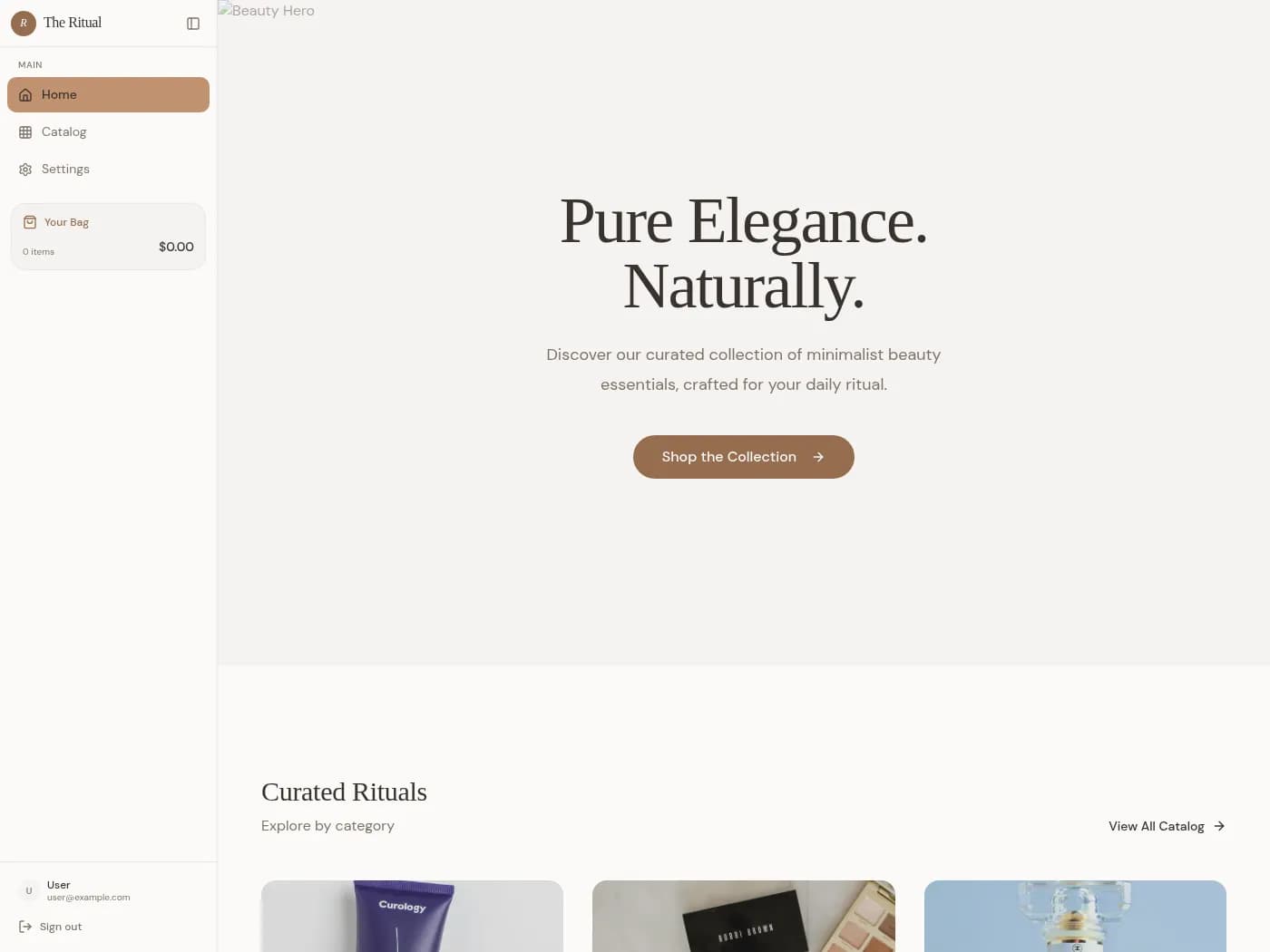 GlowBeauty Web Shop