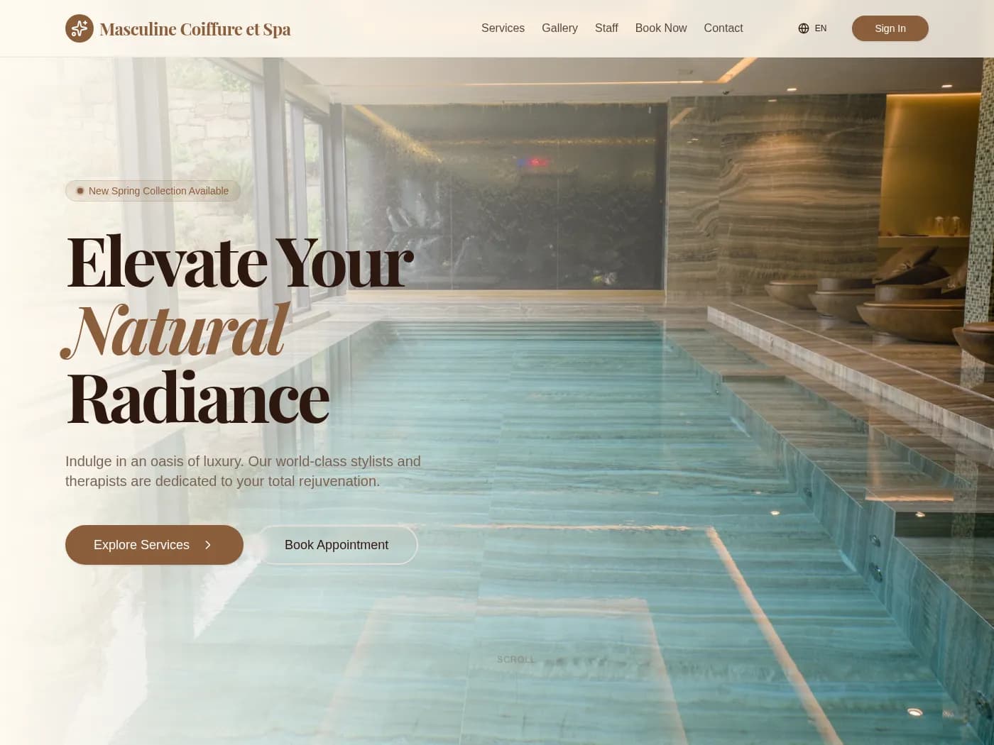 Beauty Bliss Salon Site