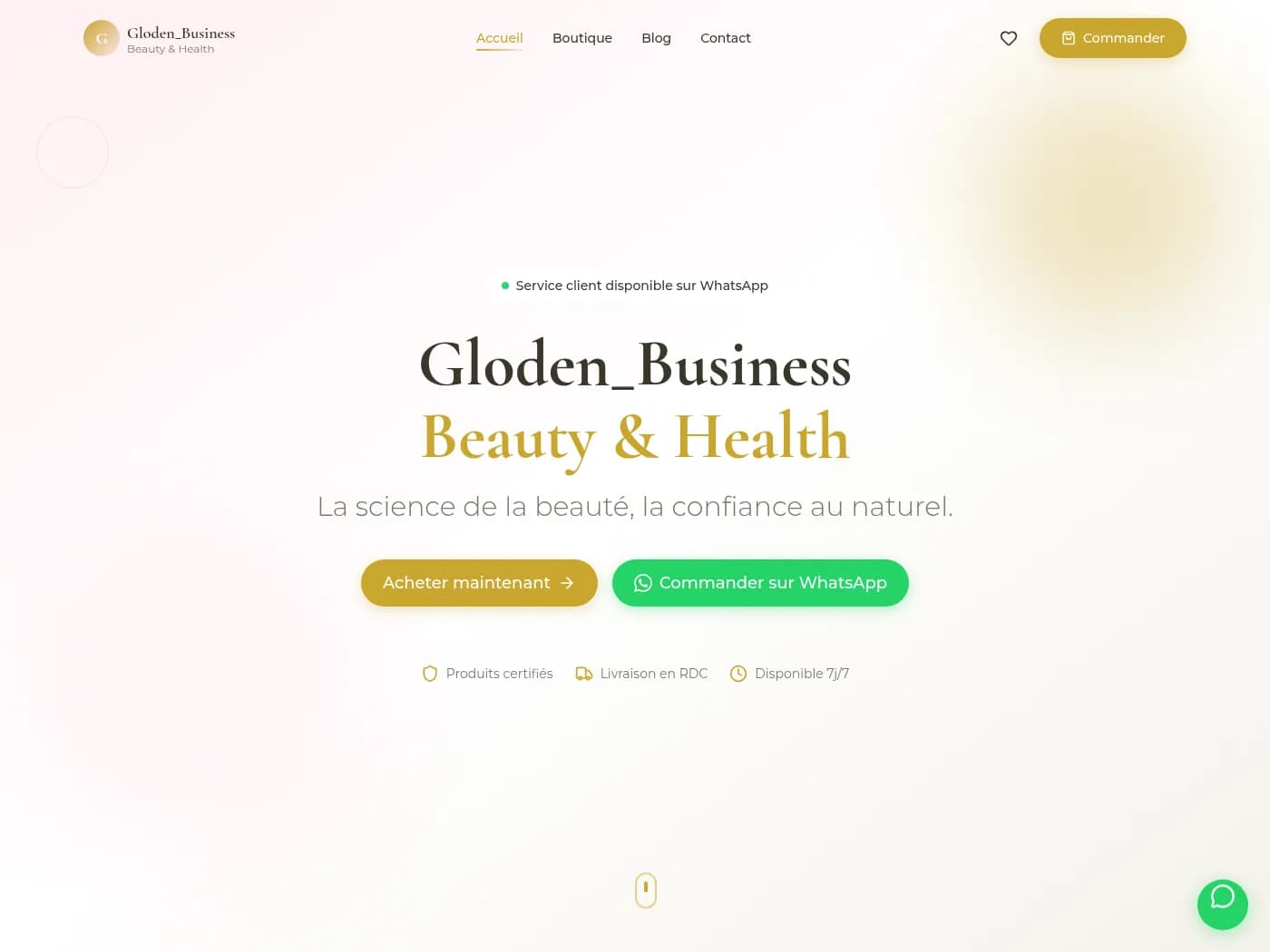 Gloden_Business Beauty Shop