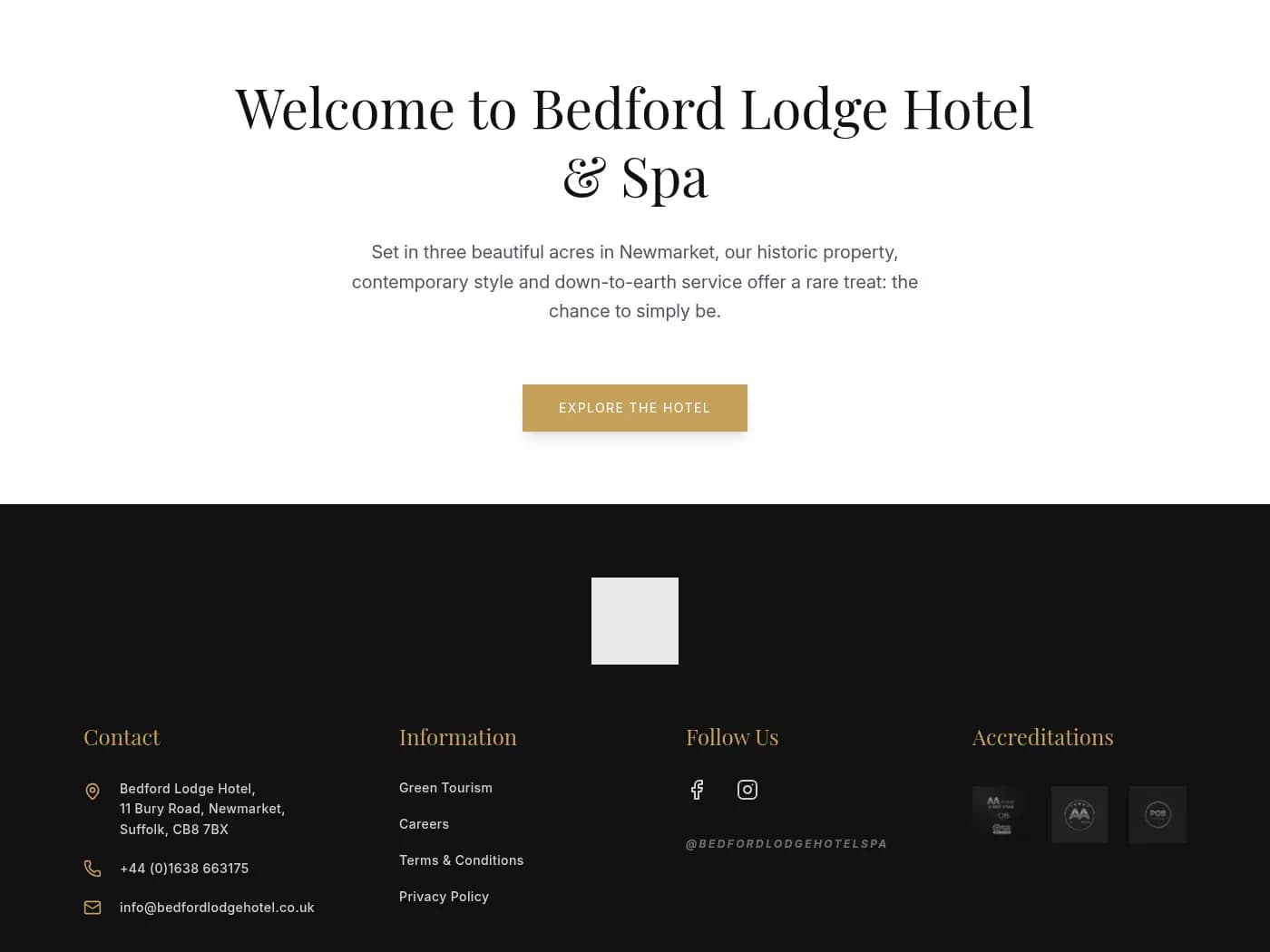 Bedford Lodge Footer