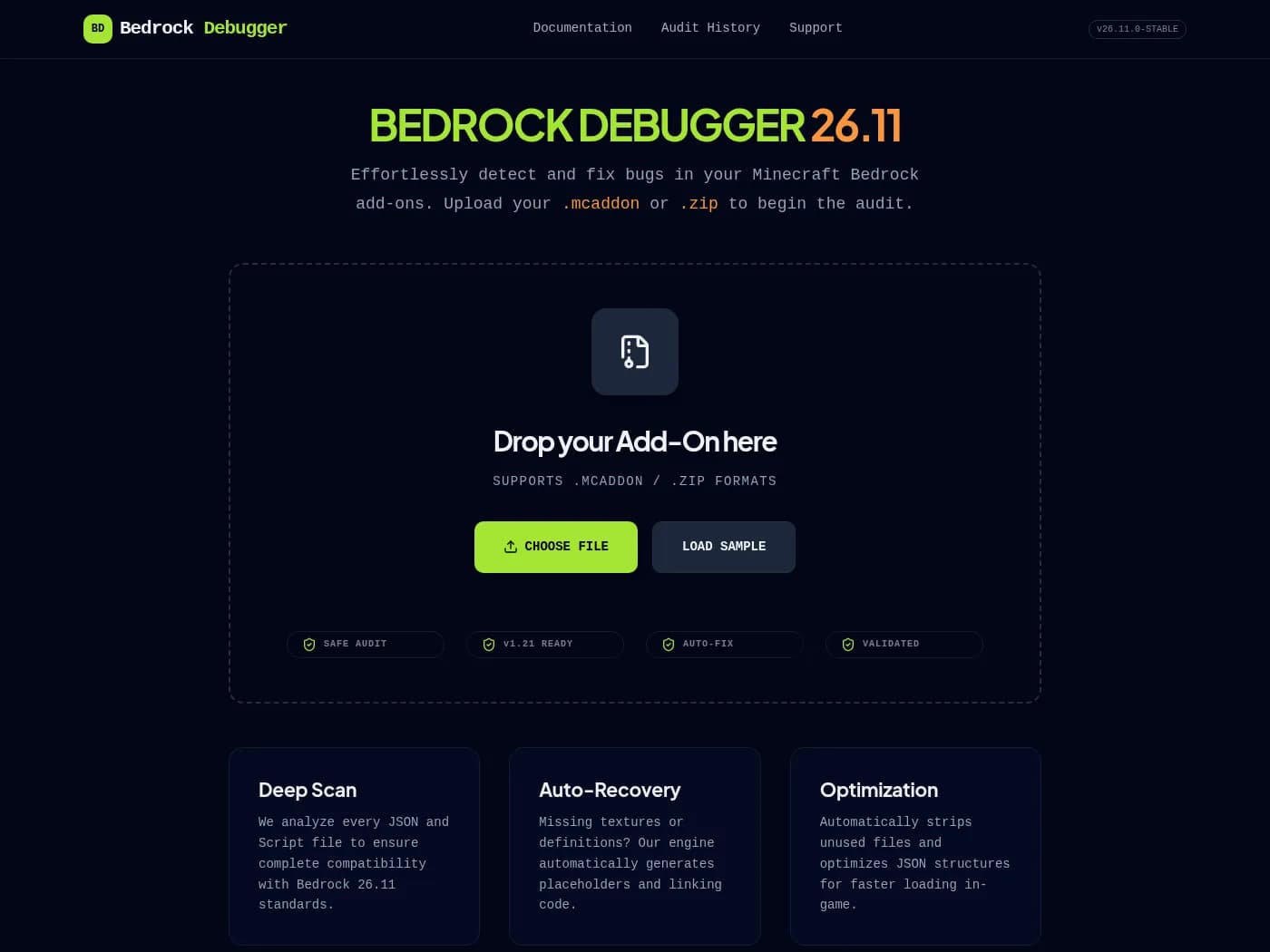 Bedrock Add-On Debugger
