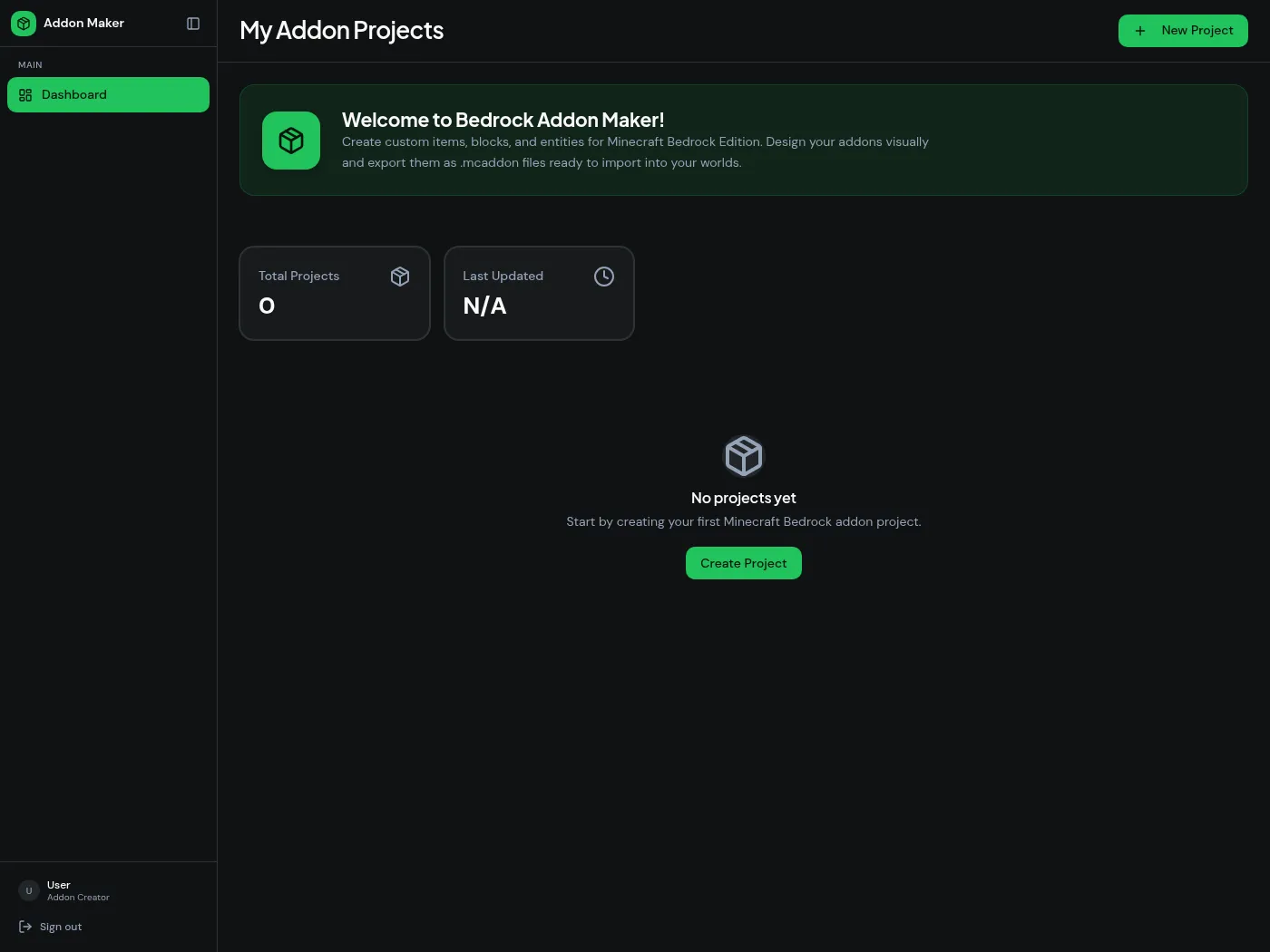 Bedrock Addon Maker