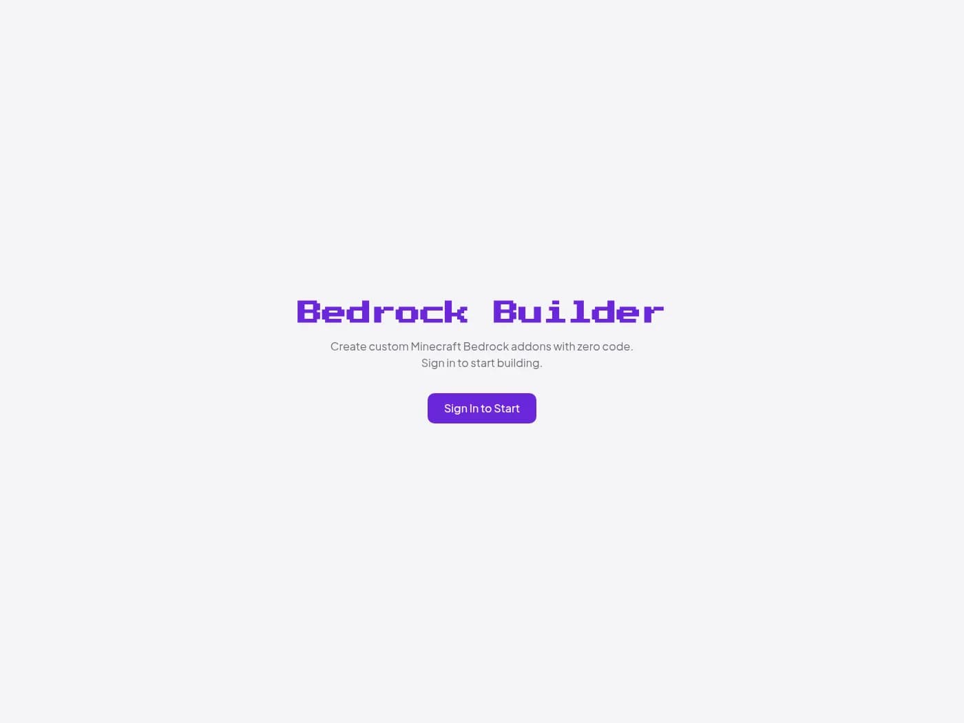 Bedrock Addon Maker