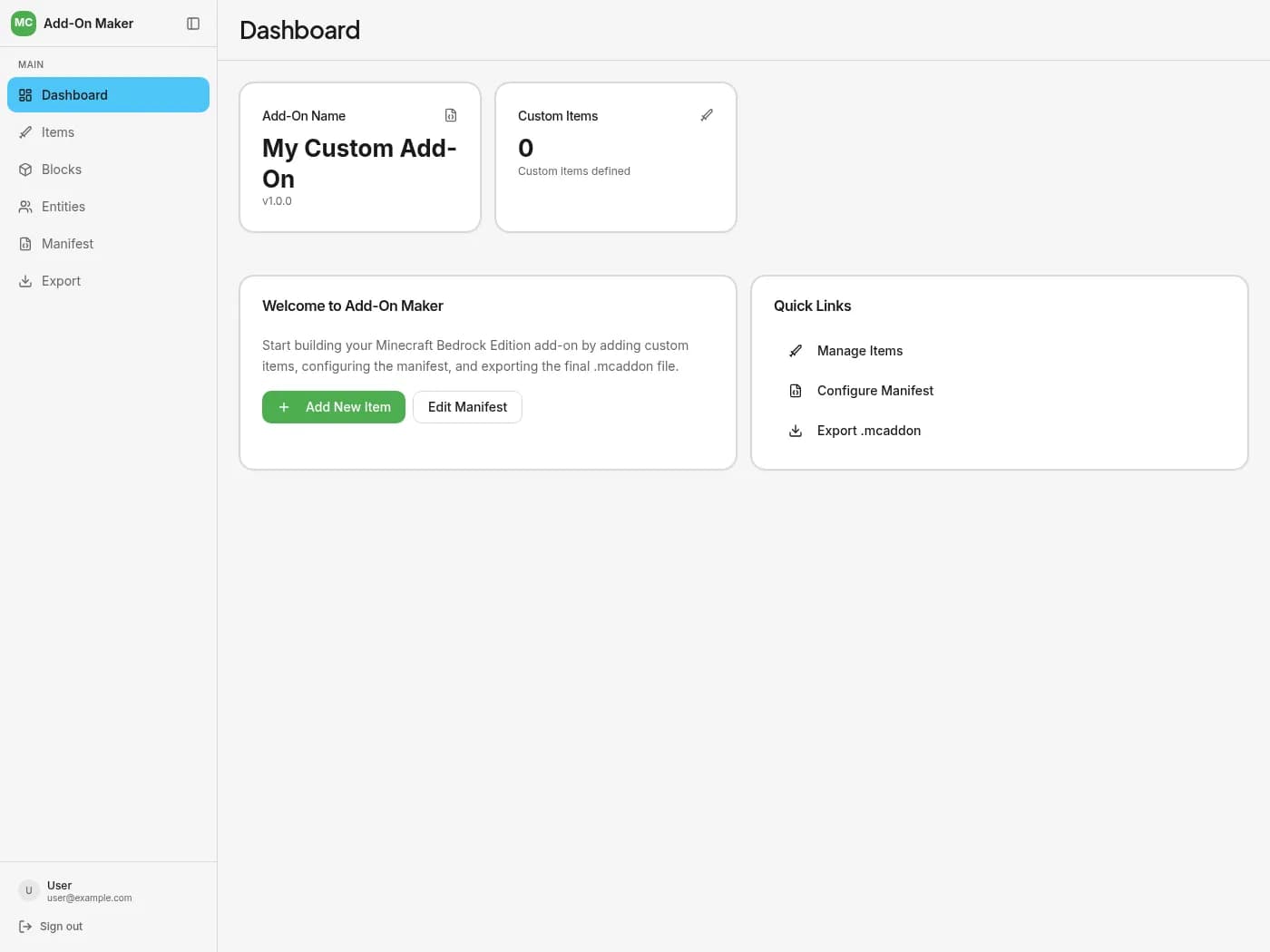 Bedrock Add-On Maker