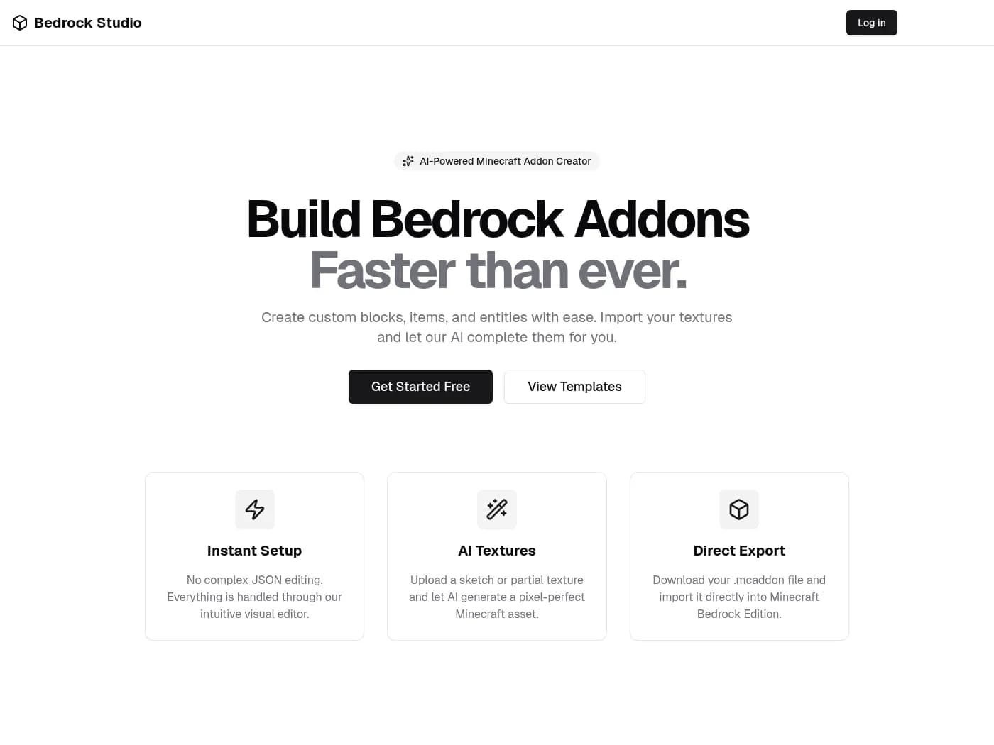 Bedrock Addon Studio