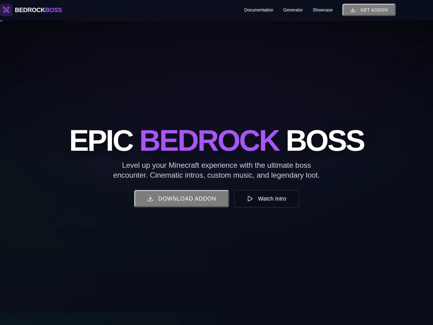 Epic Bedrock Boss Addon