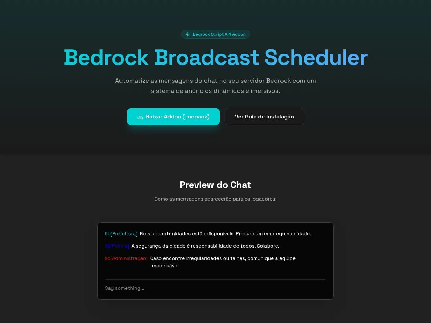 Bedrock Broadcast Scheduler
