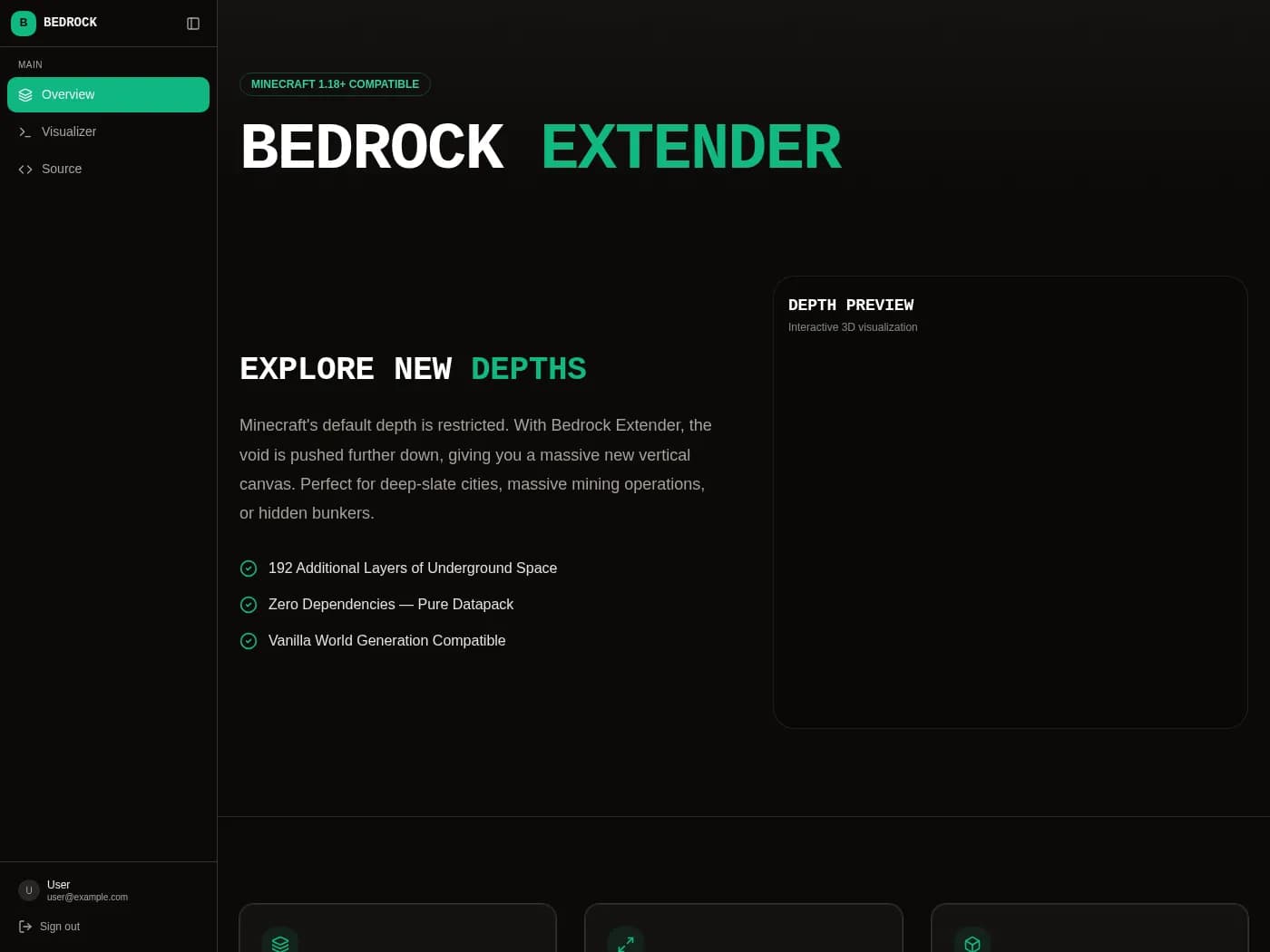 Bedrock Extender Mod