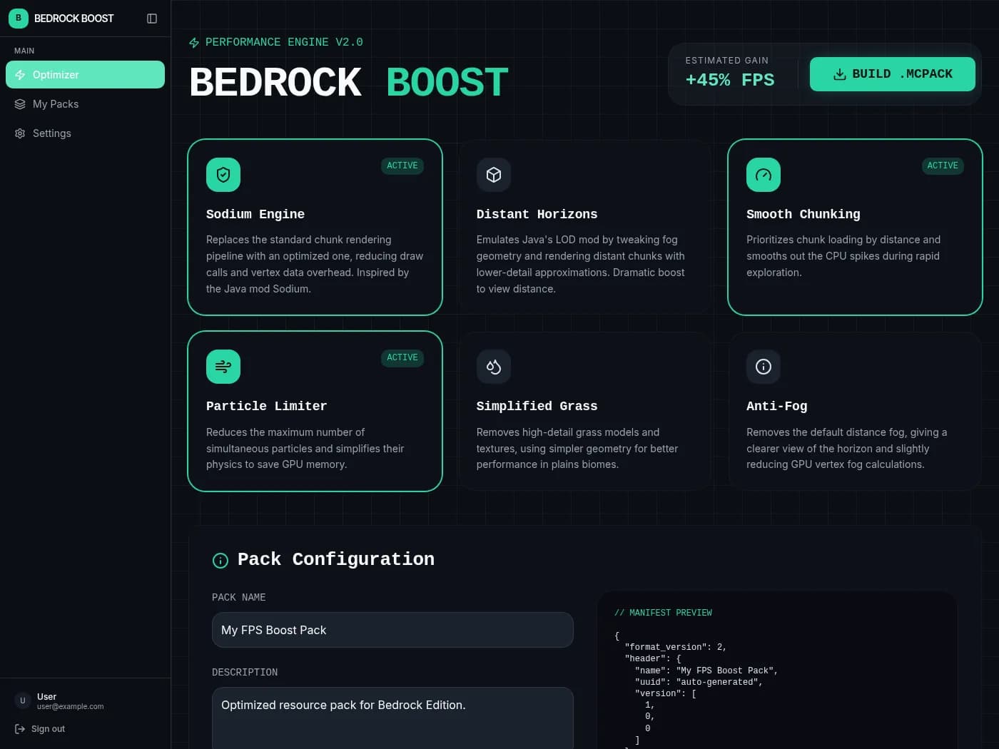 Bedrock FPS Booster Add-on