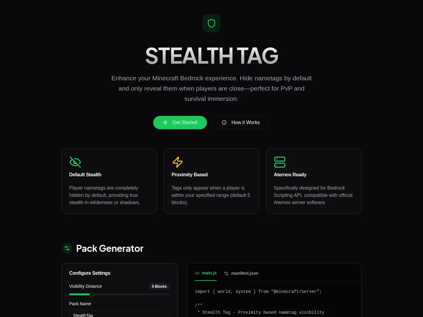 Stealth Tag for Bedrock