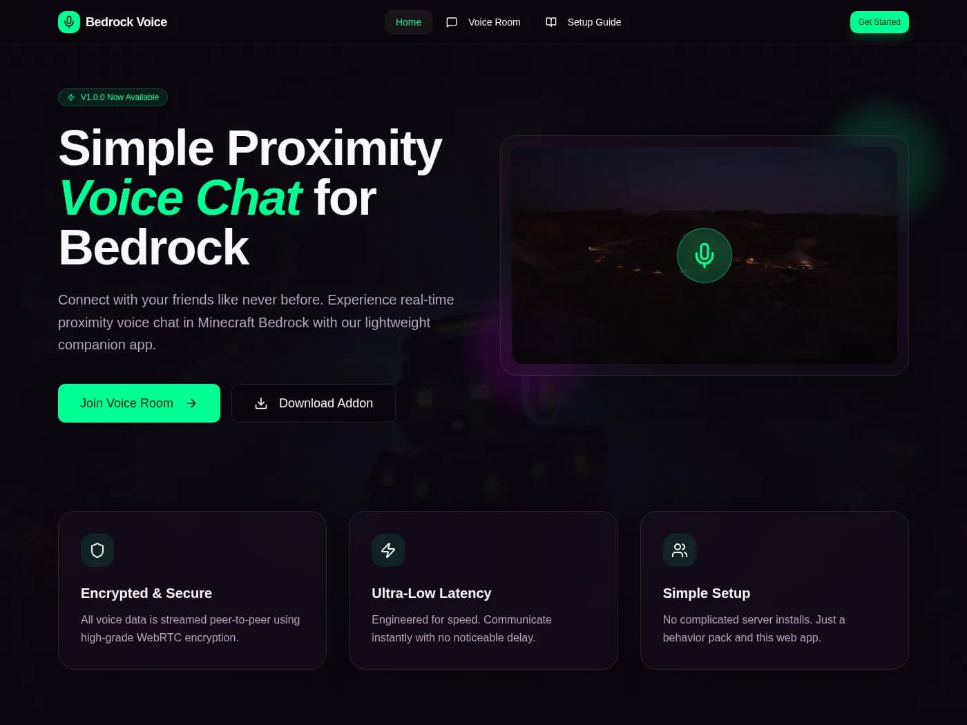 Bedrock Voice Addon
