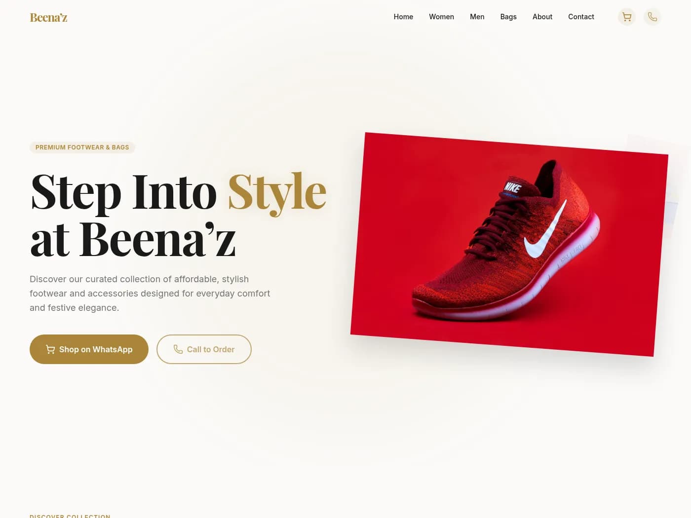 Beena’z Premium Shoes Site