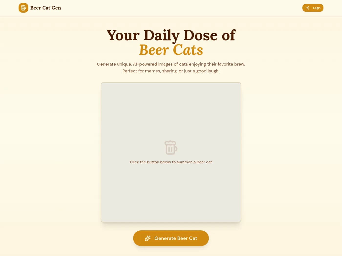 Beer Cat Generator