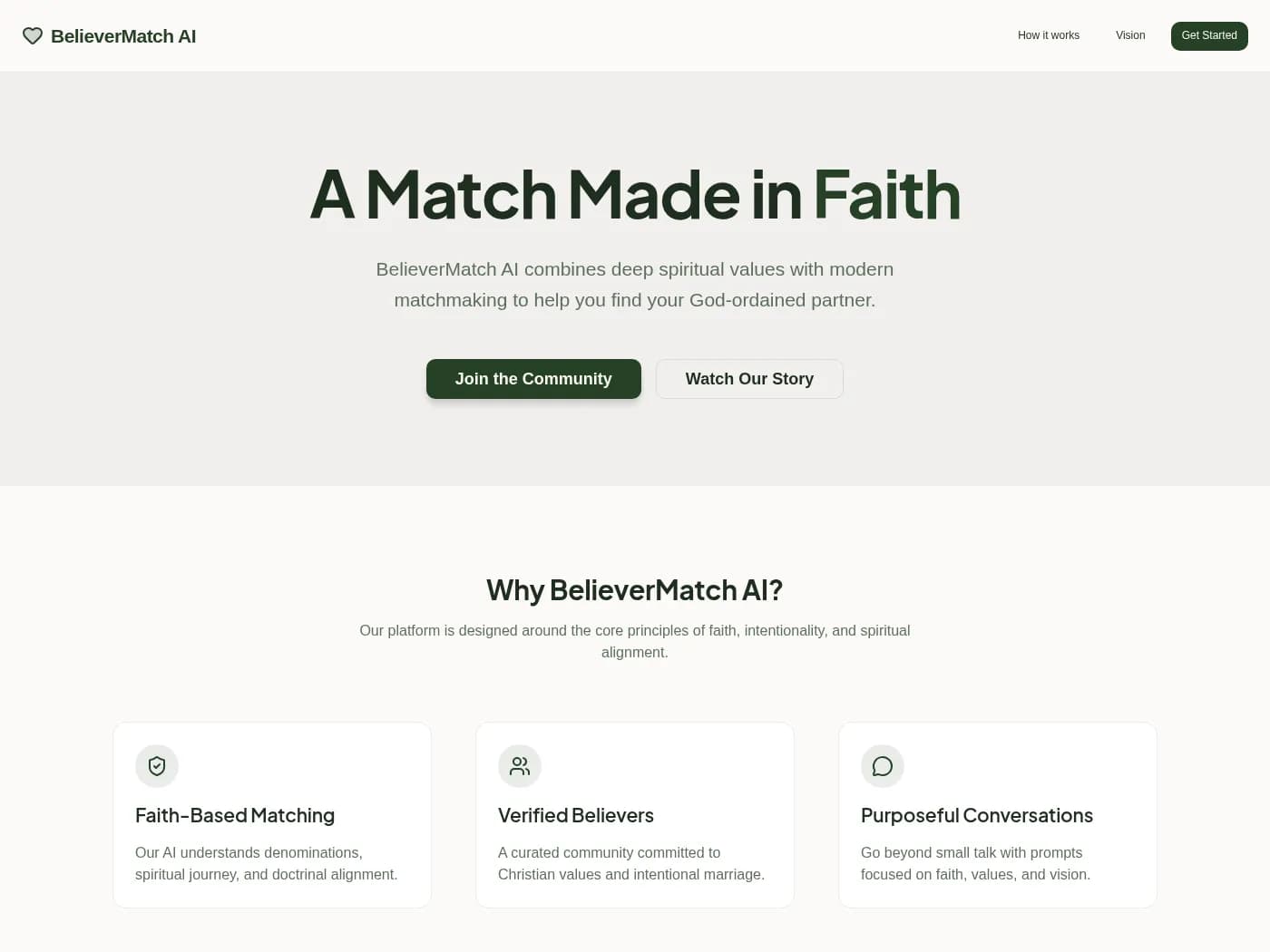 Believer Match AI