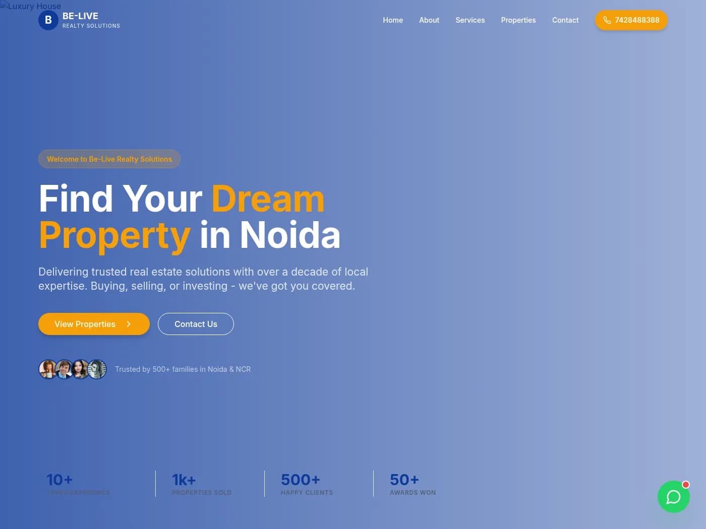 Be-Live Realty Website