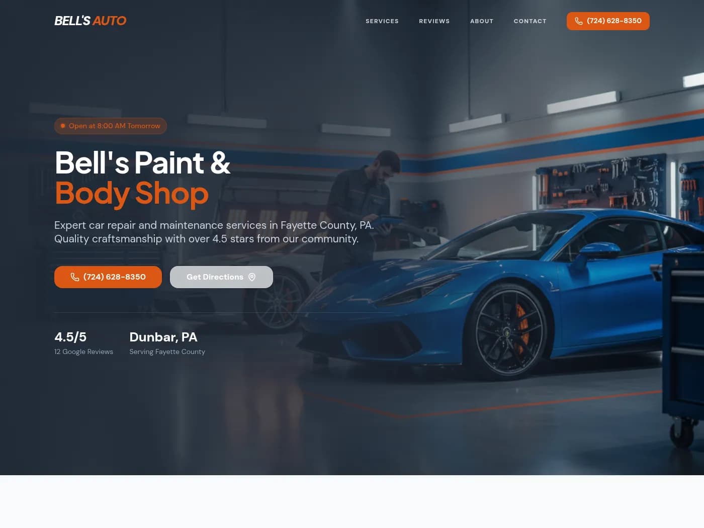 Bell's Auto Service Site