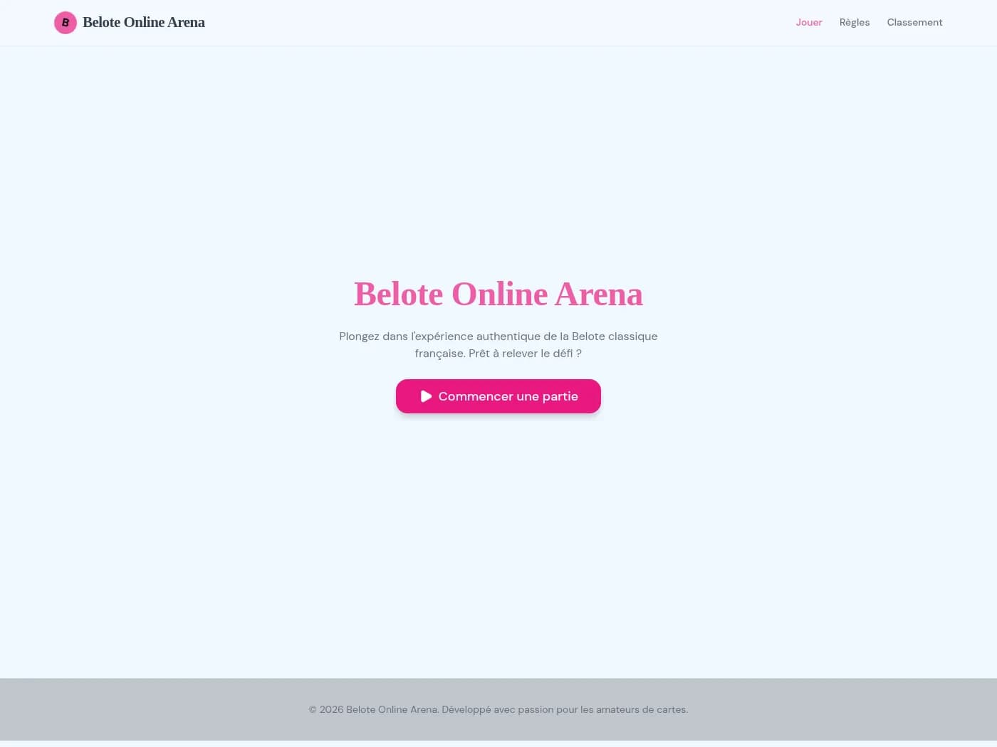 Belote Online Arena