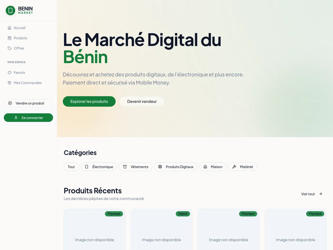 Benin Digital Marketplace