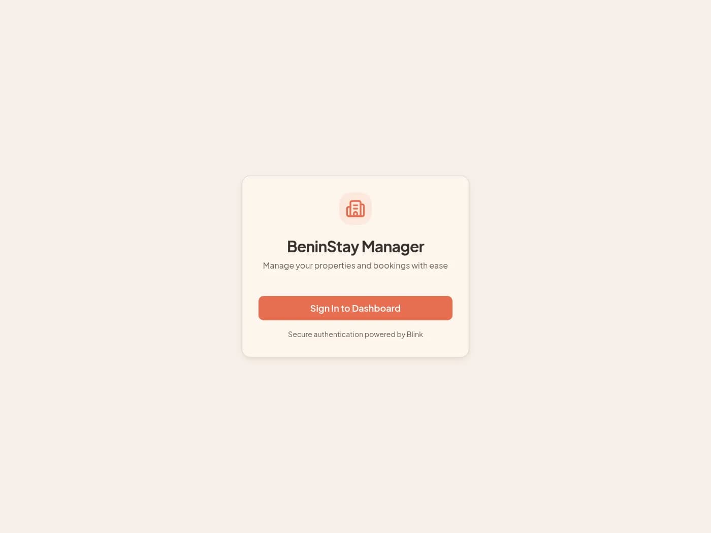 Benin Room & Guesthouse Manager