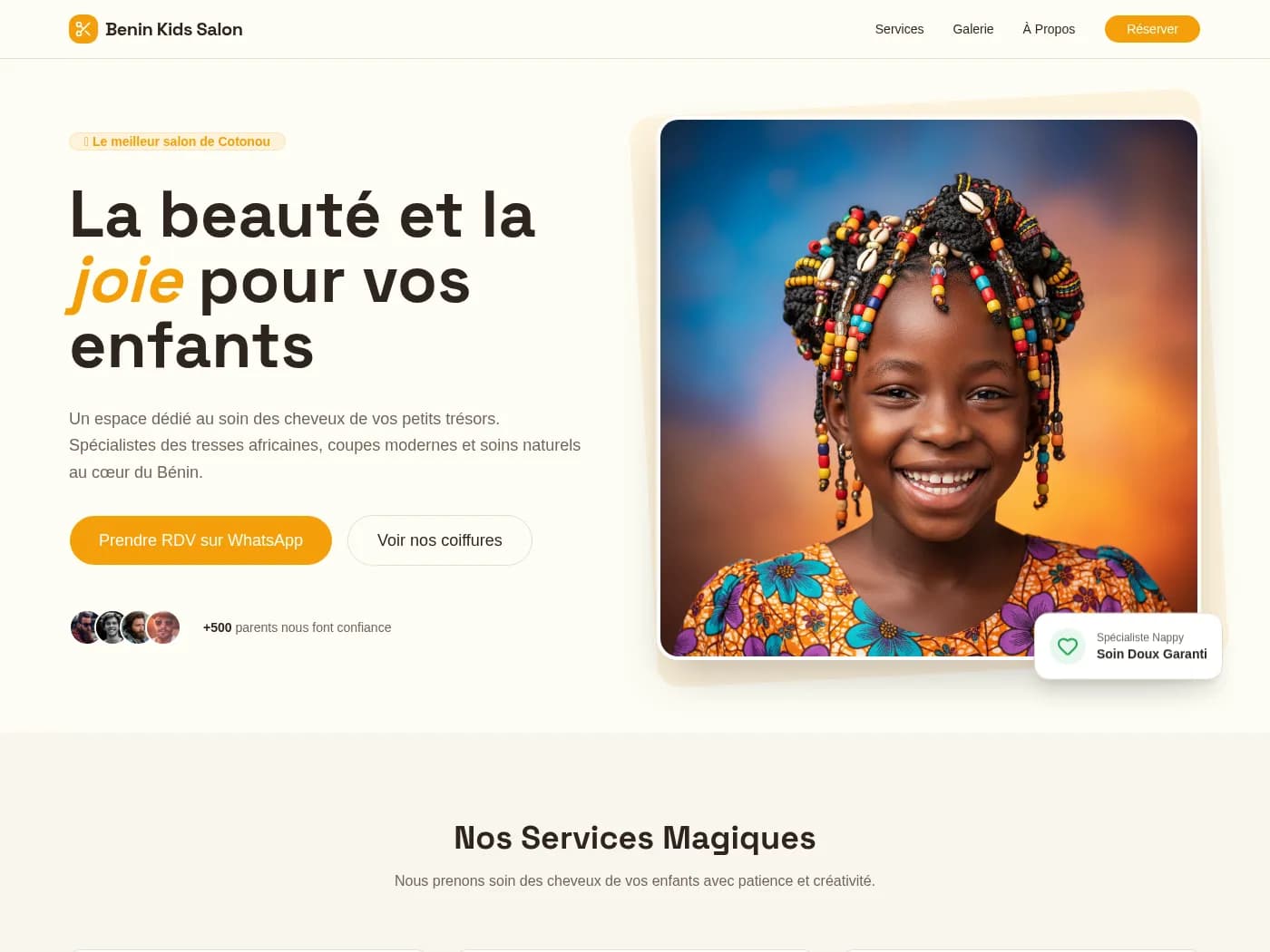Benin Kids Salon Web