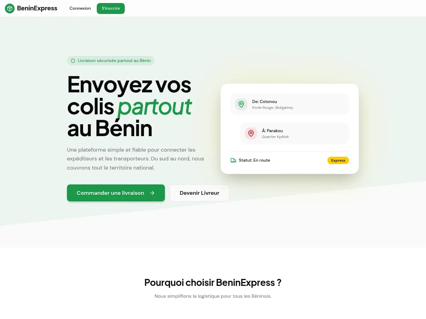 Benin Delivery Platform