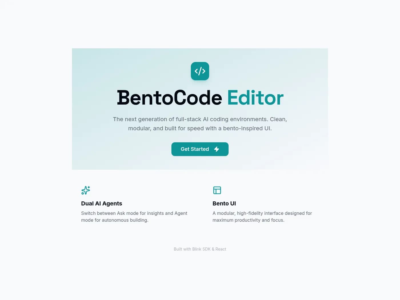 BentoCode Editor