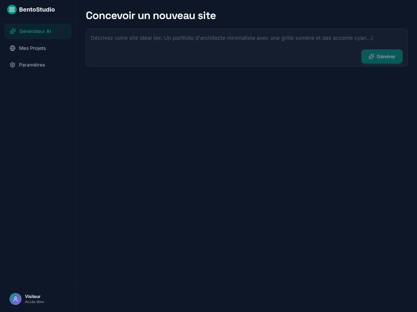BentoSite Studio