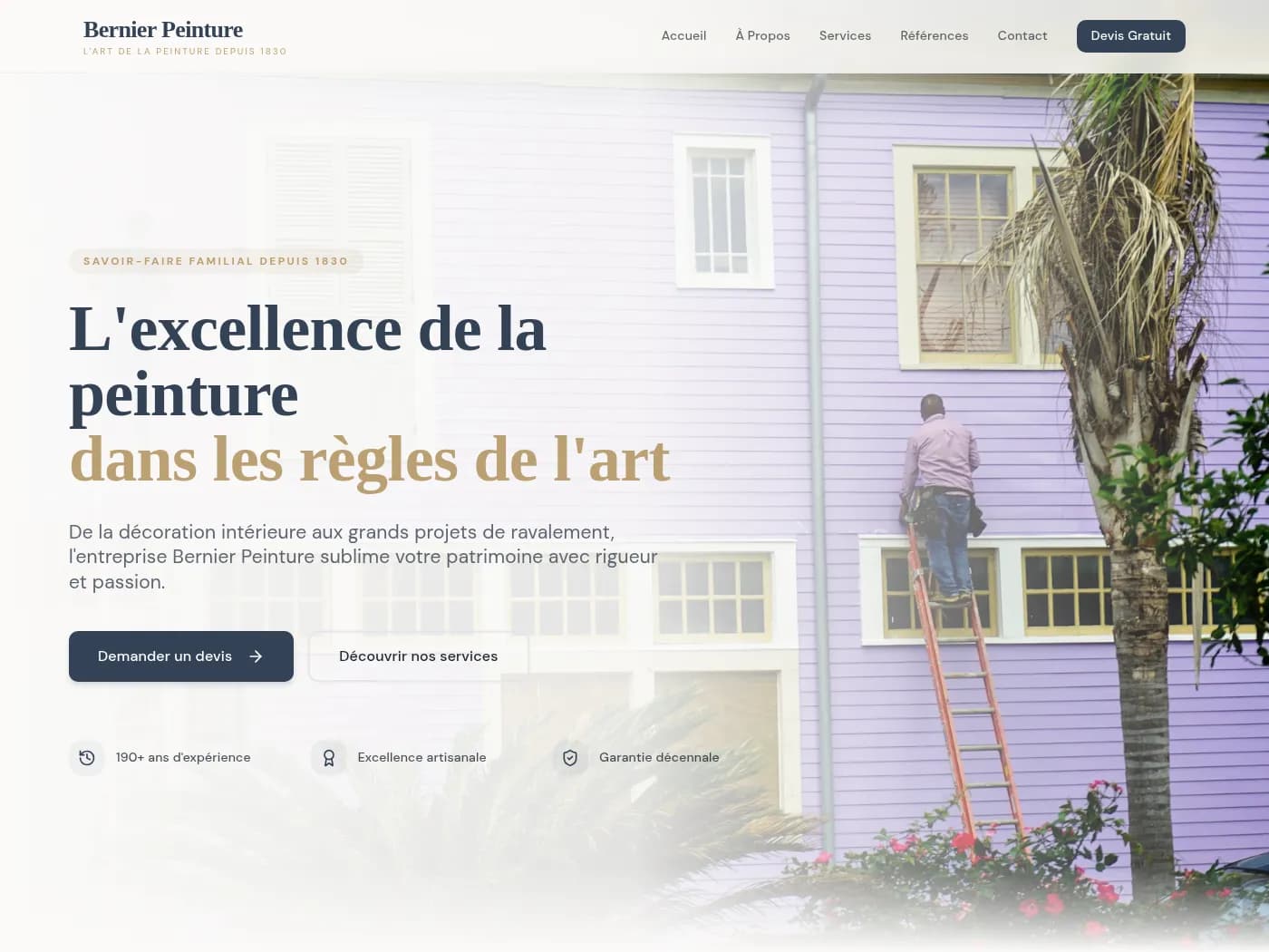 Bernier Peinture Site