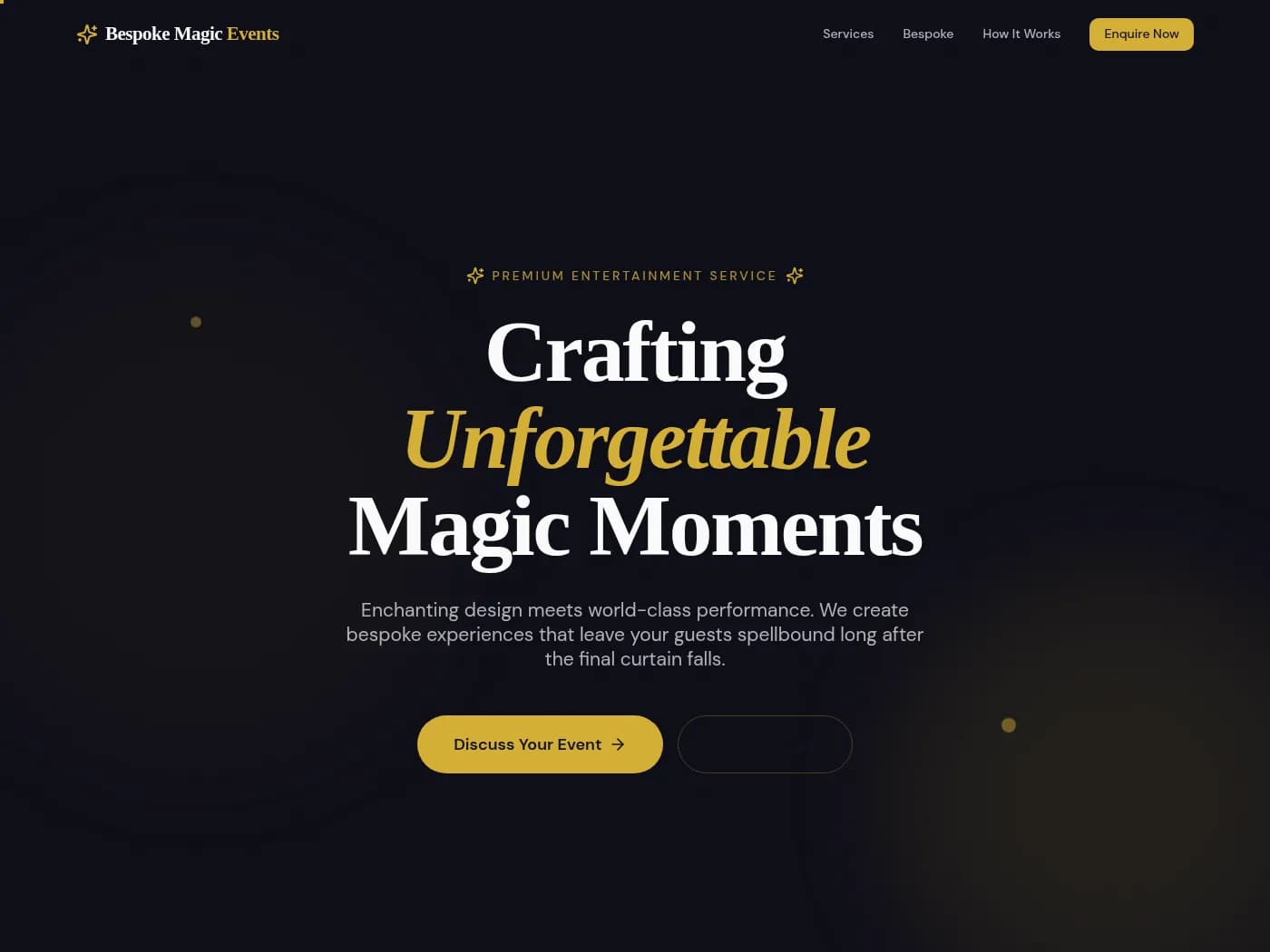 Bespoke Magic Events