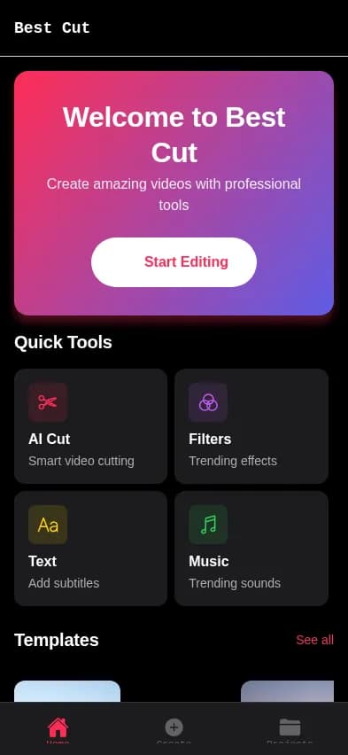 Best Cut Video Editor