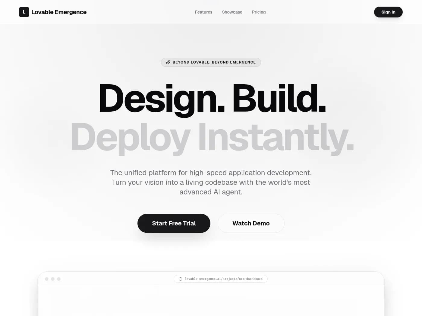 Lovable Emergence Platform