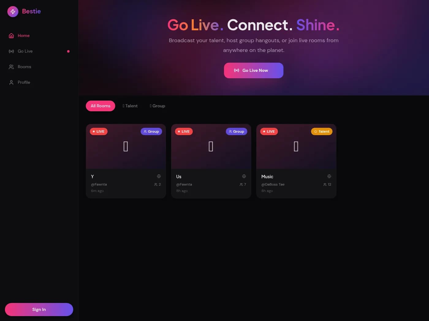 Bestie Social App