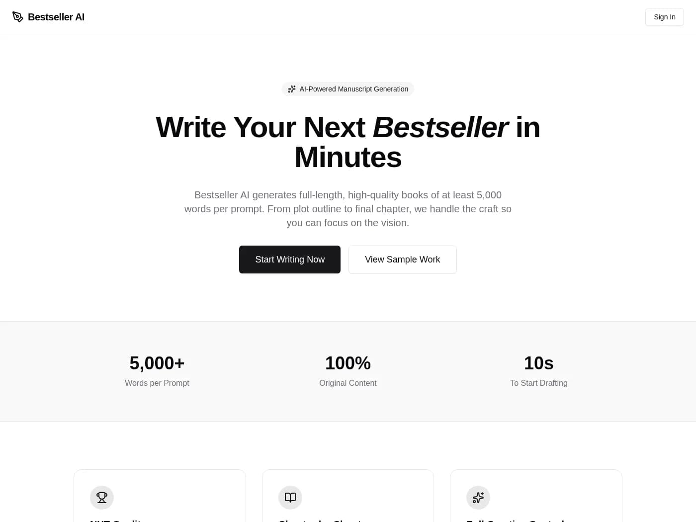 Bestseller AI Writer