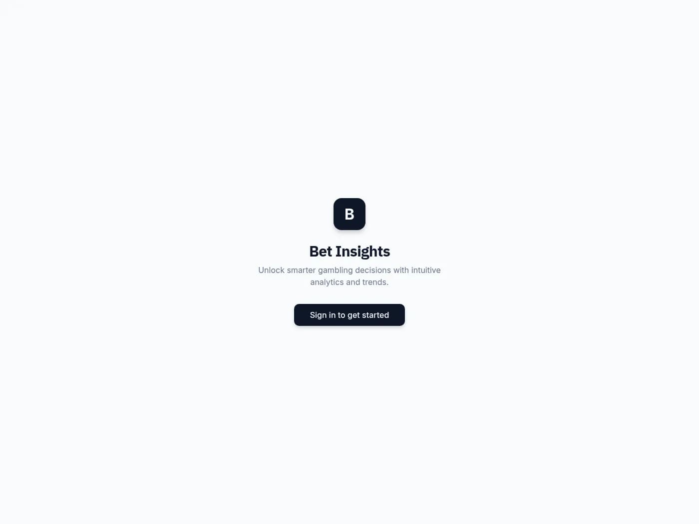 Bet Insights Web