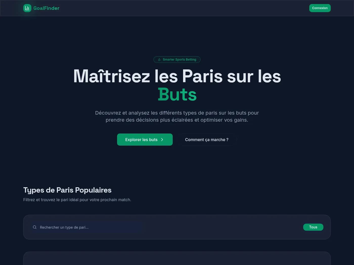 Bet Goals Finder