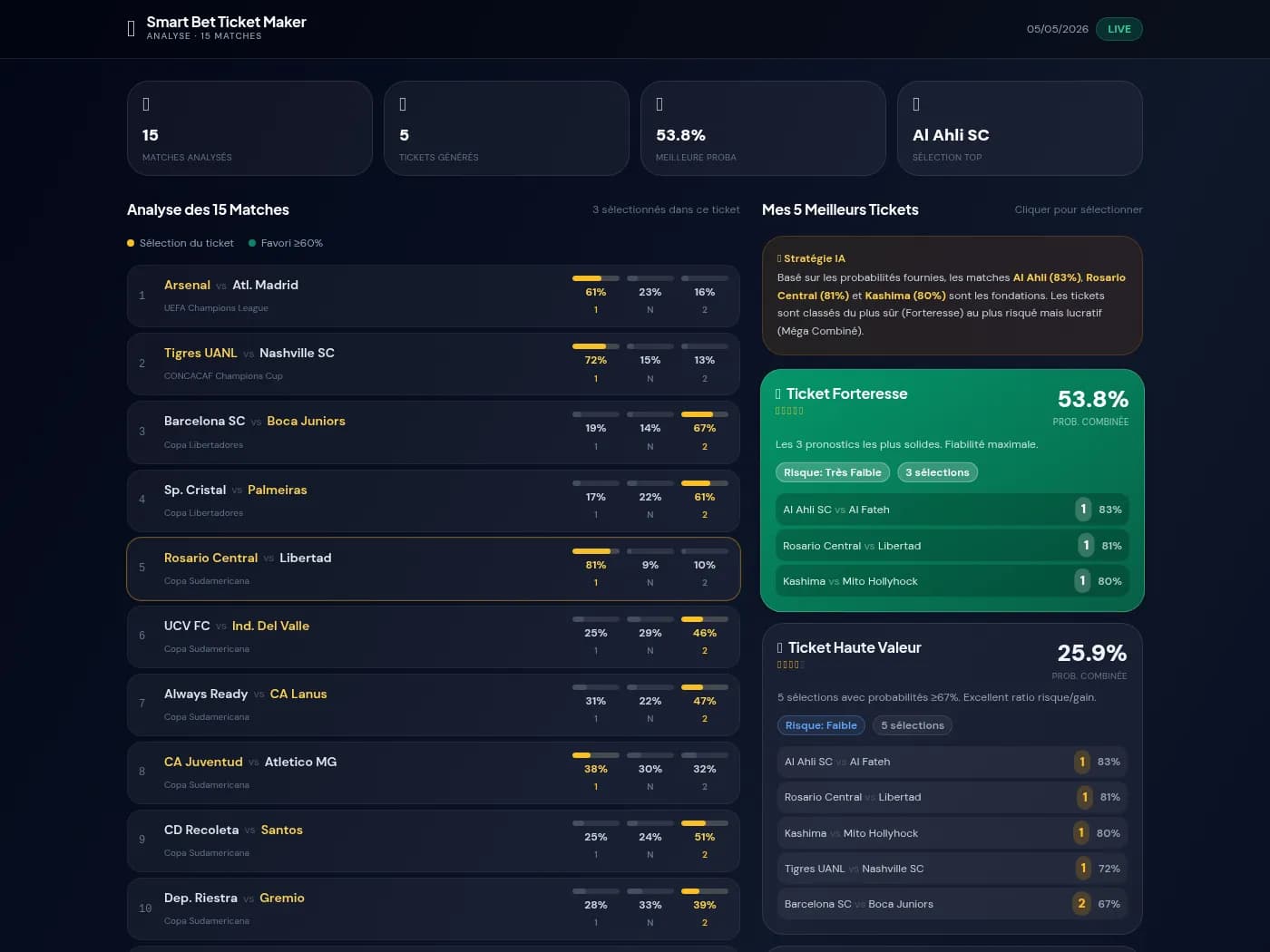 Smart Bet Ticket Maker