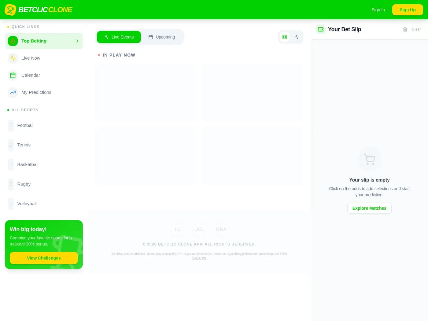Betclic Clone