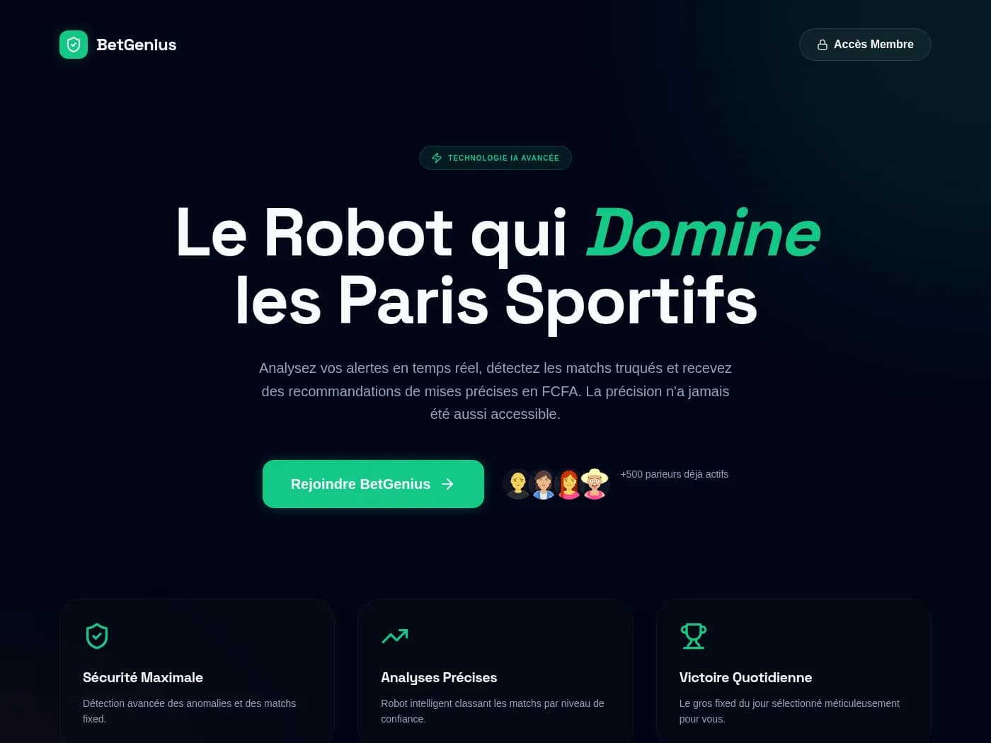 BetGenius Dashboard