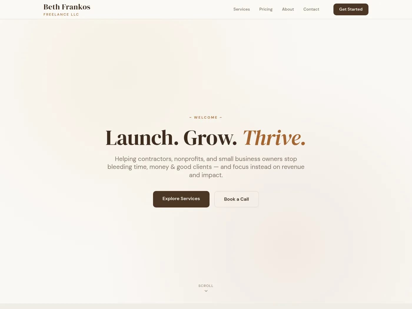 Beth Frankos Simple Site