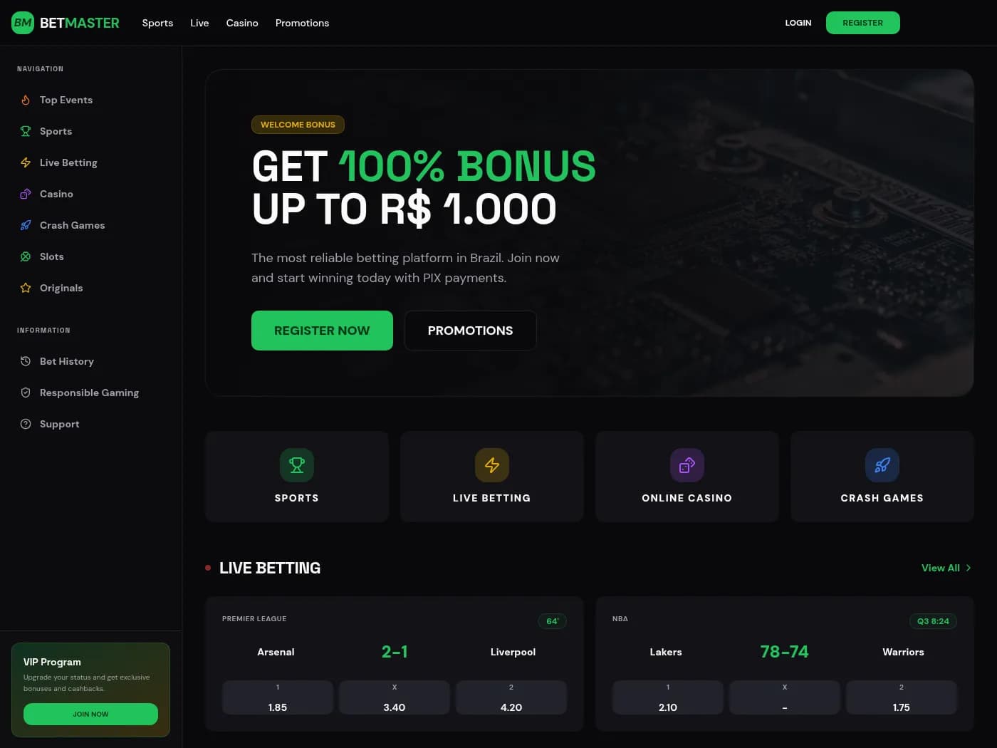 BetMaster Platform