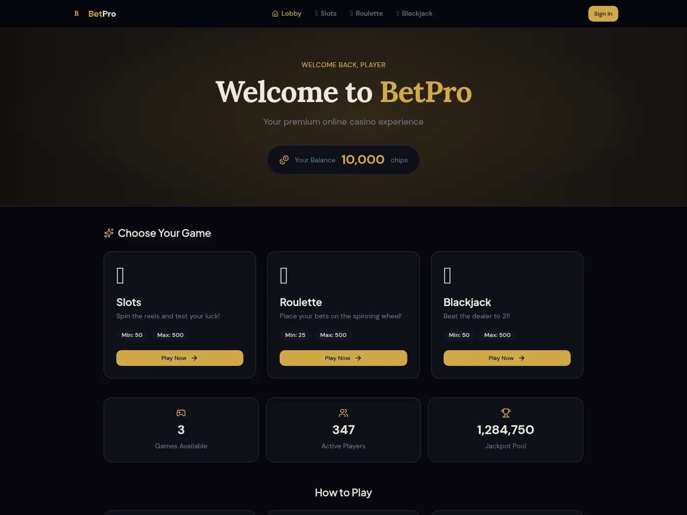 BetPro Online Casino