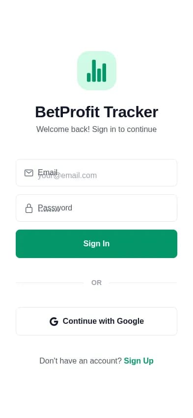BetProfit Tracker